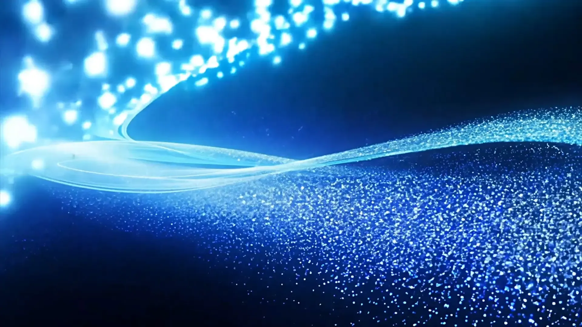 Abstract Sparkling Particle Overlay For Corporate Title Animation | Videos